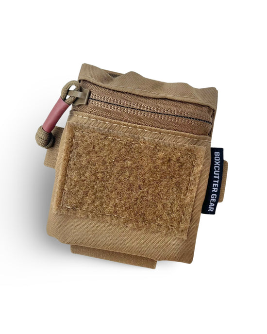 [ZAP]-v Zippered Admin Pocket -(Velcro Backed) – BoxCutter Gear Co.